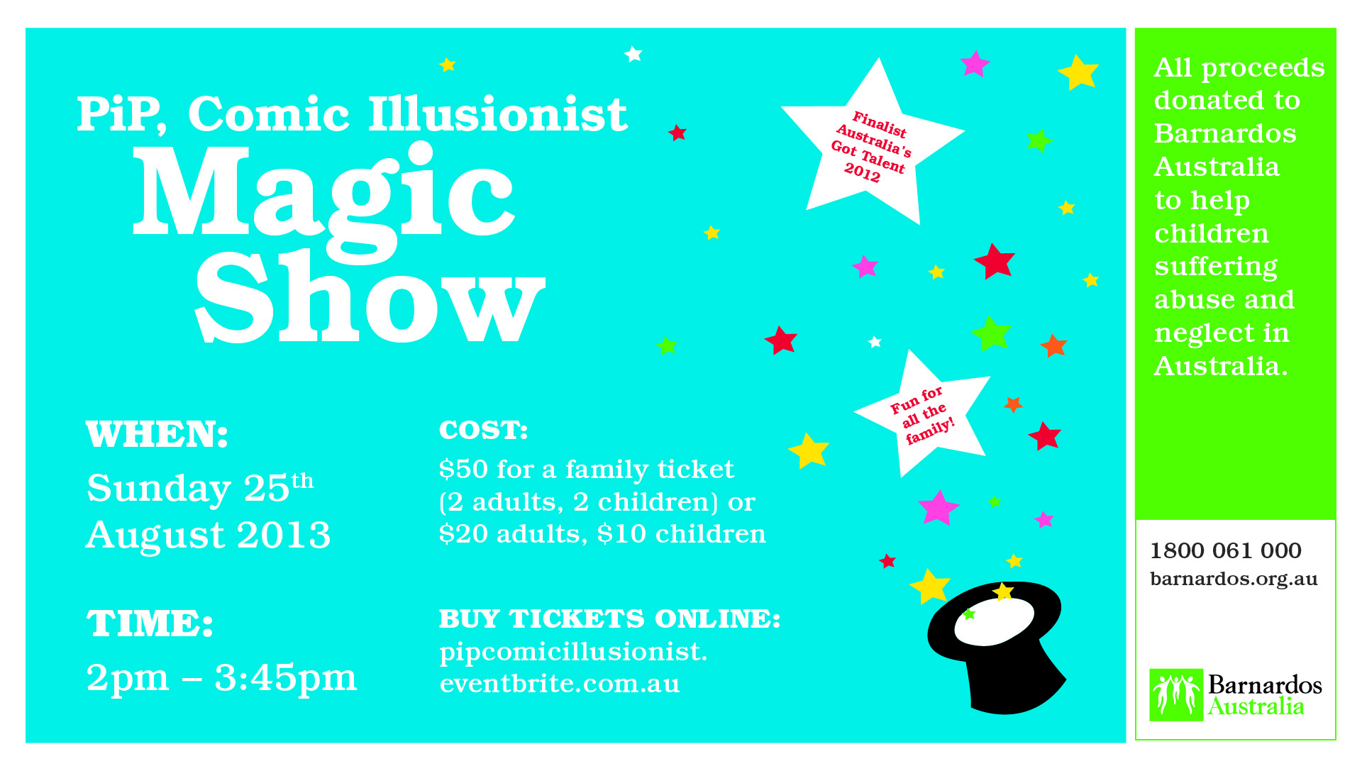 PiP Magic Show in aid of Barnardos - The Beast