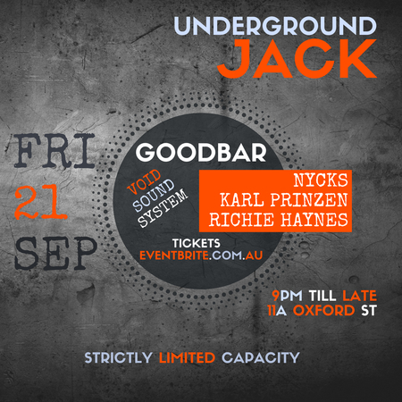 Underground JACK @ Goodbar Sydney, 21/09 - The Beast